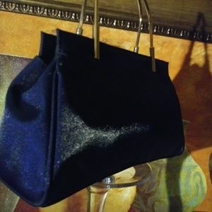 Bags | Sparkle Cobalt Blue Baguette Purse | Poshmark